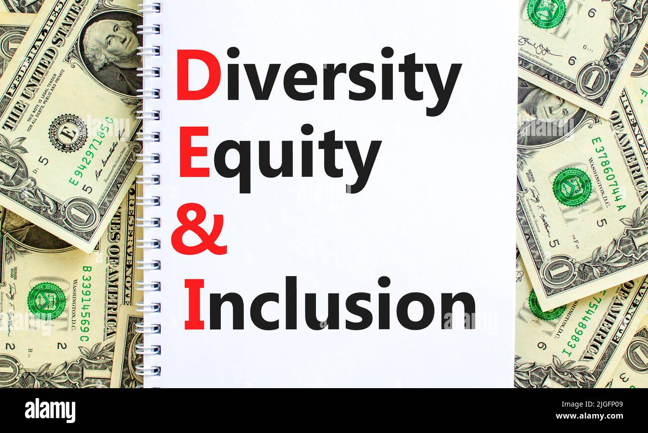 DEI, Diversity equity and inclusion symbol. Concept words DEI diversity ...