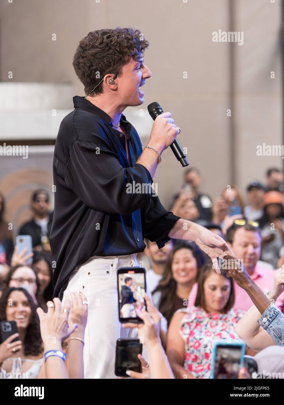 Charlie Puth on stage , NBC Today Show Concert Series with Charlie Puth ...
