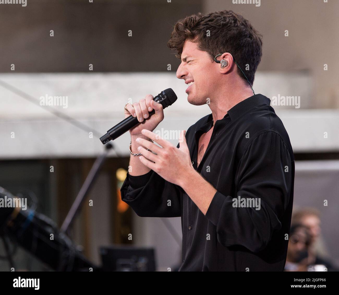 Charlie Puth on stage , NBC Today Show Concert Series with Charlie Puth ...