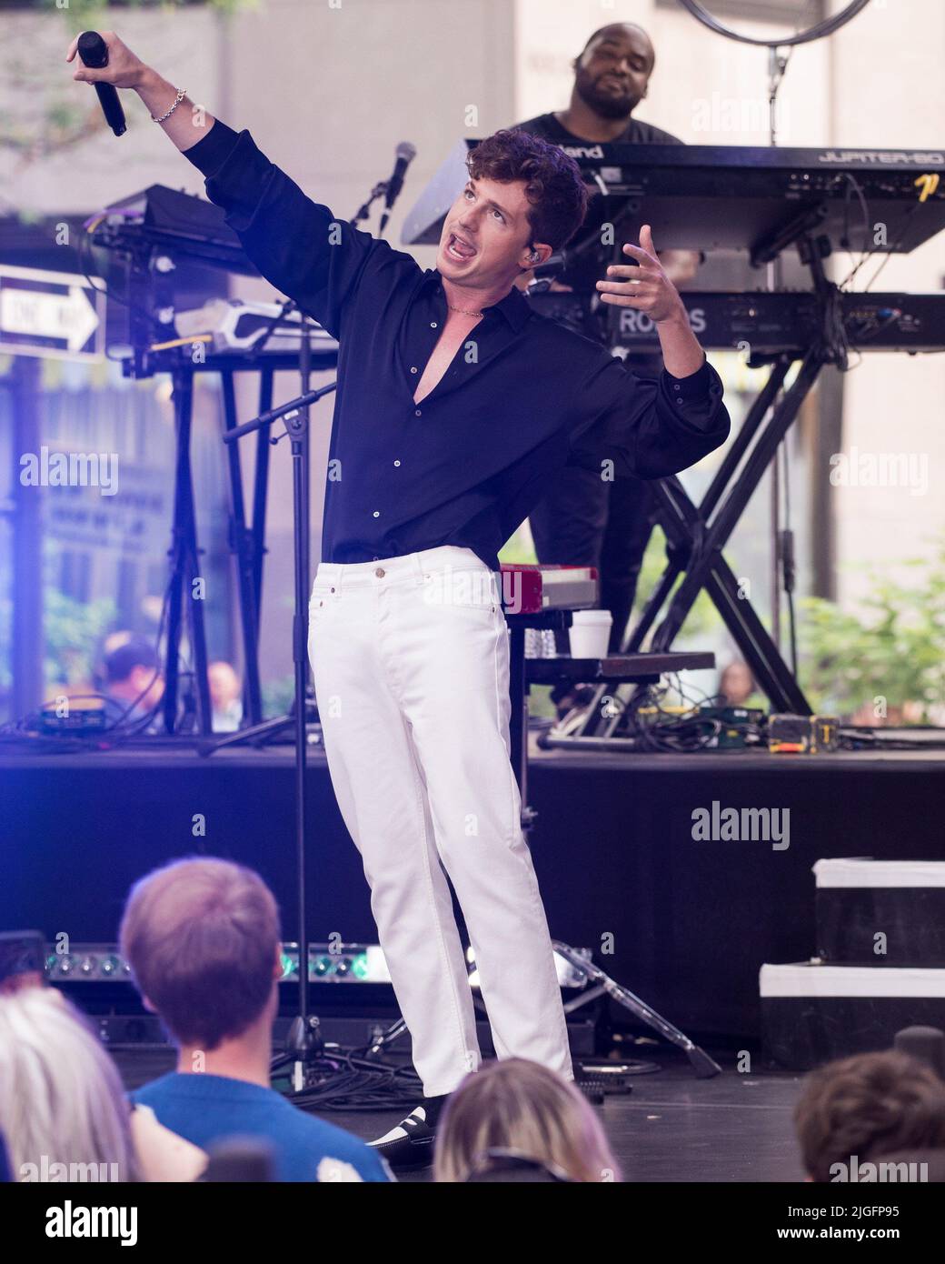 New York, NY, USA. 8th July, 2022. Charlie Puth on stage, NBC Today ...