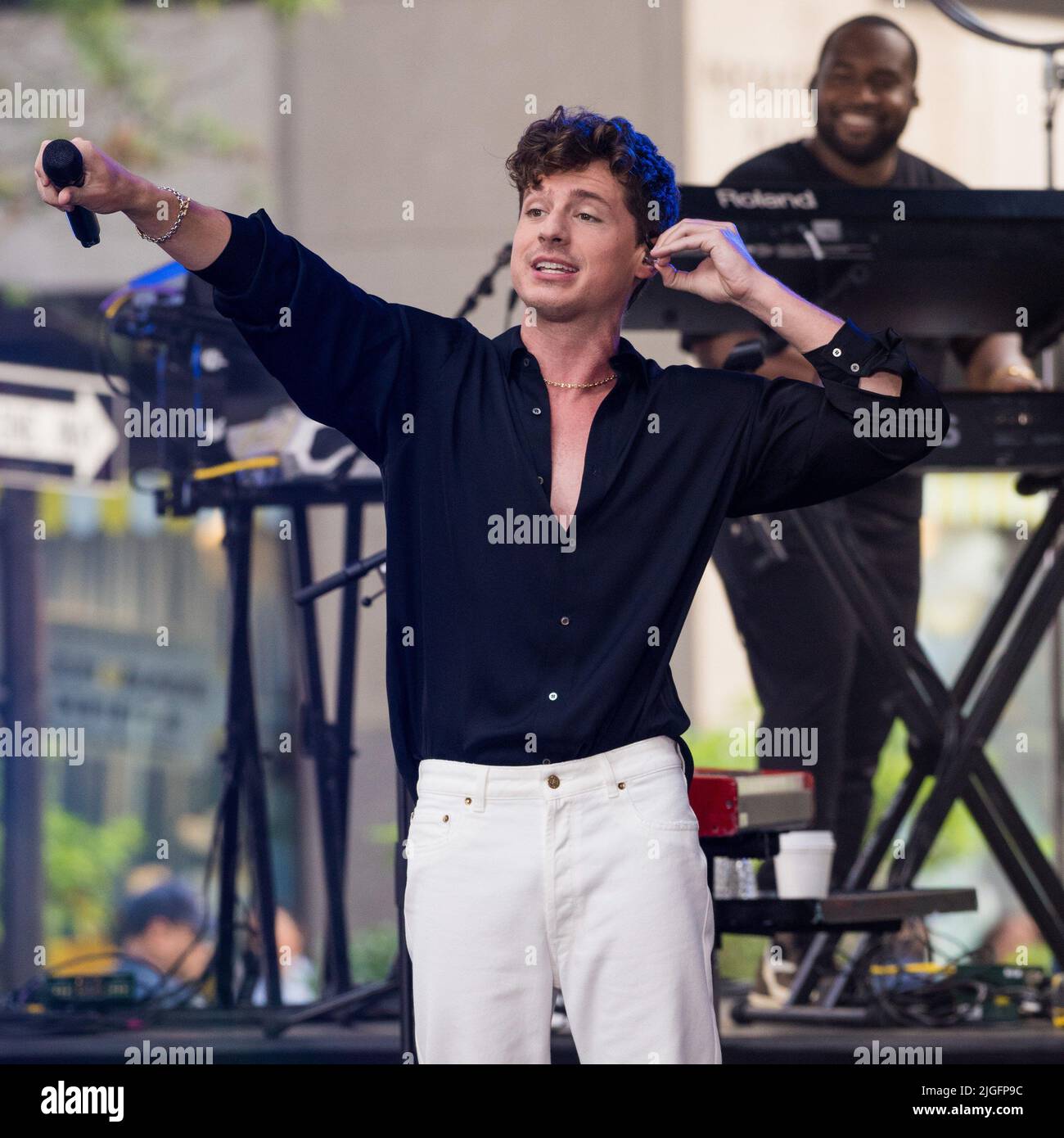 New York, NY, USA. 8th July, 2022. Charlie Puth on stage, NBC Today ...