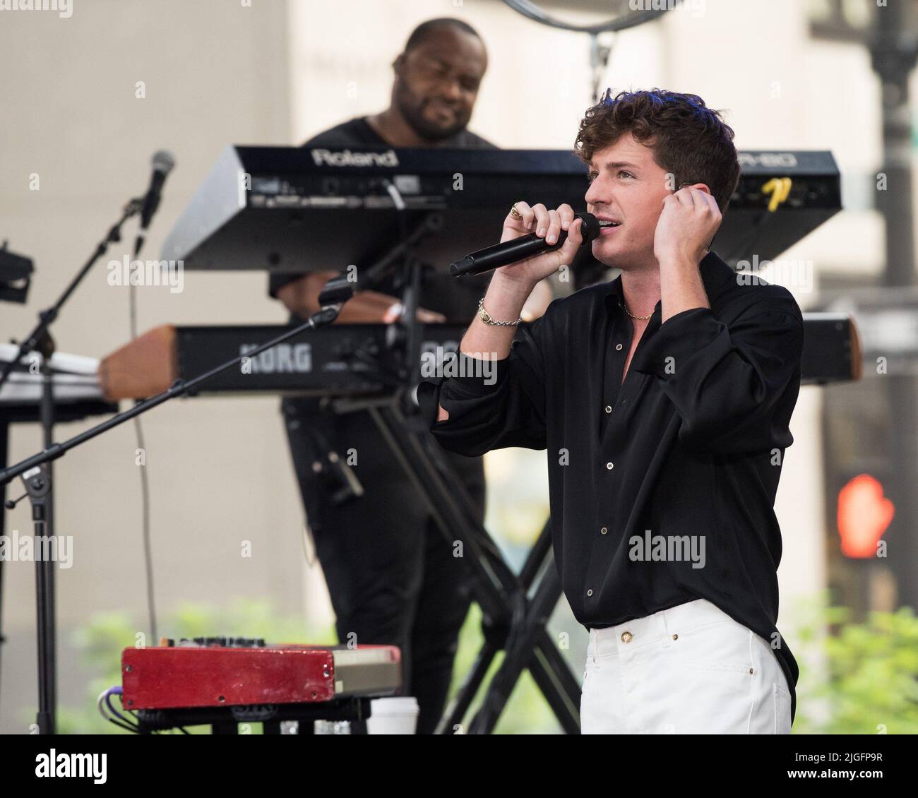 New York, NY, USA. 8th July, 2022. Charlie Puth on stage, NBC Today ...