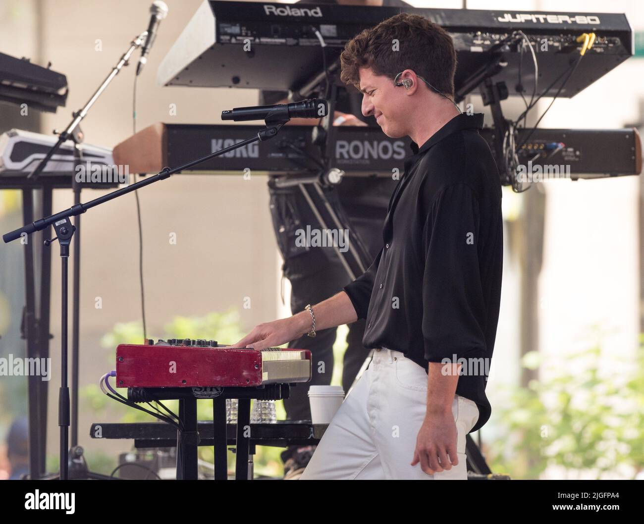 New York, NY, USA. 8th July, 2022. Charlie Puth on stage, NBC Today ...