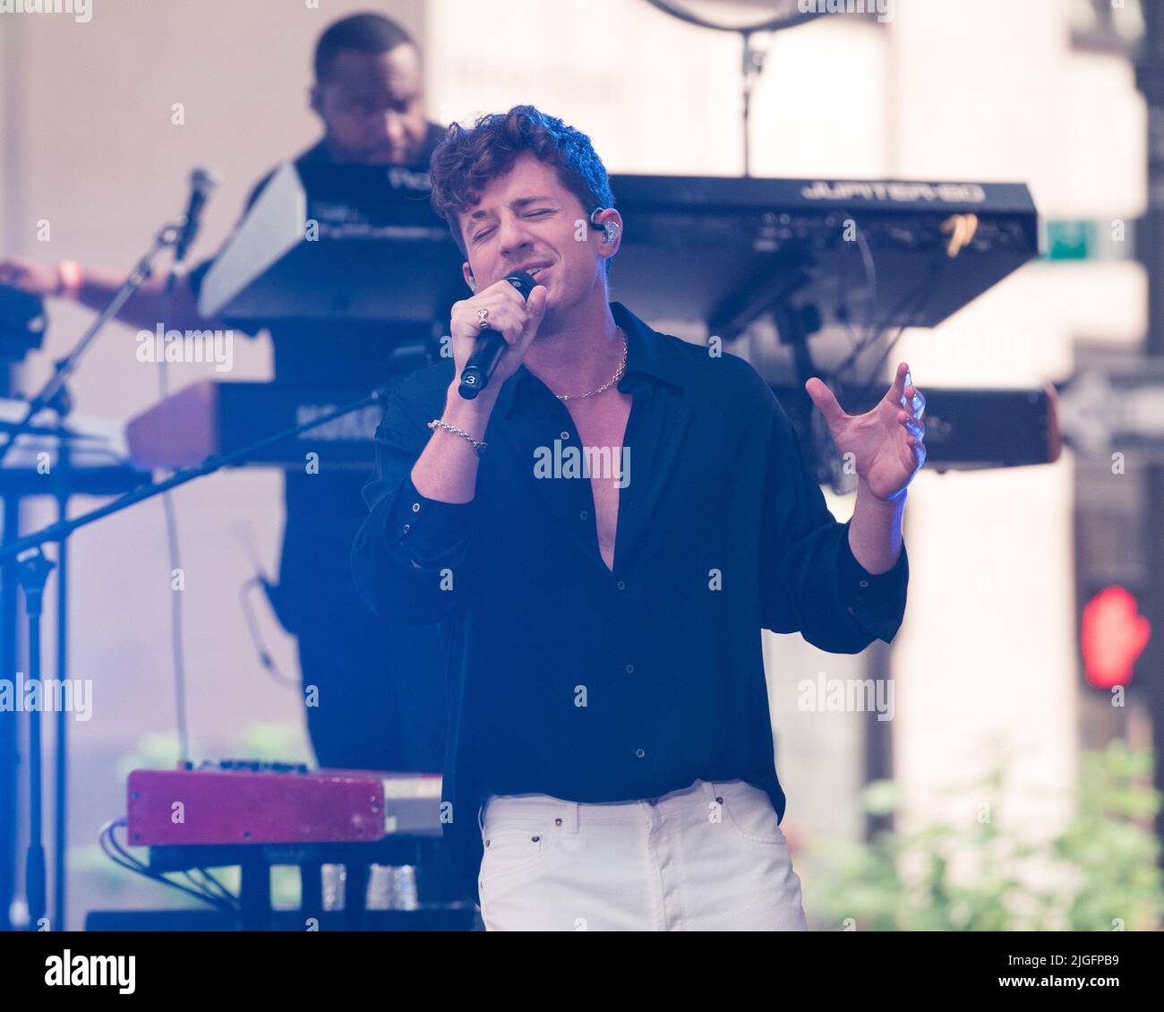 New York, NY, USA. 8th July, 2022. Charlie Puth on stage, NBC Today ...