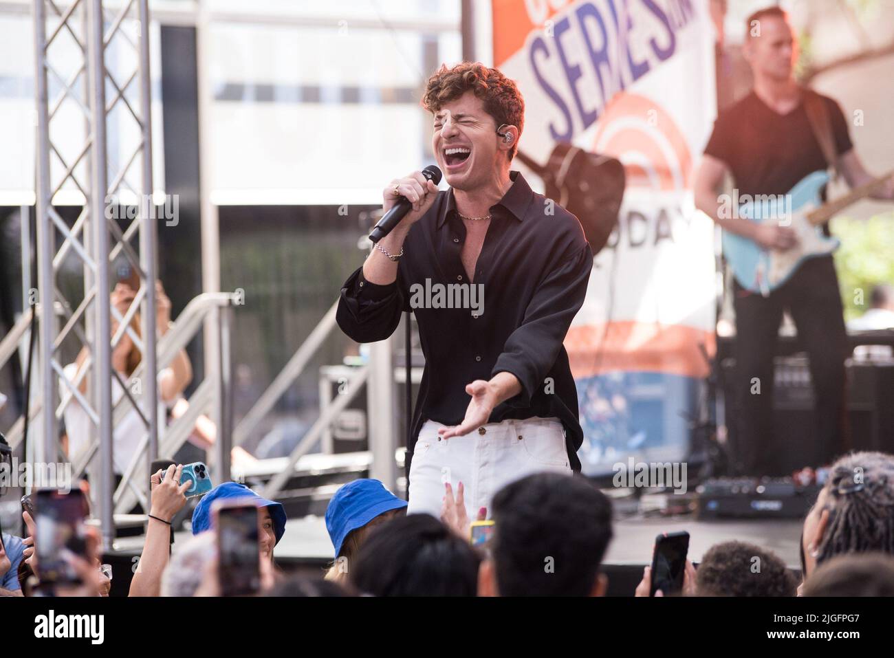 New York, NY, USA. 8th July, 2022. Charlie Puth on stage, NBC Today ...