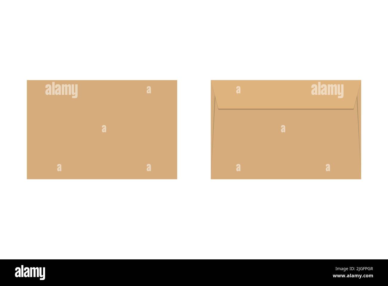 Postcard mockup on white Stock Vector Images - Alamy