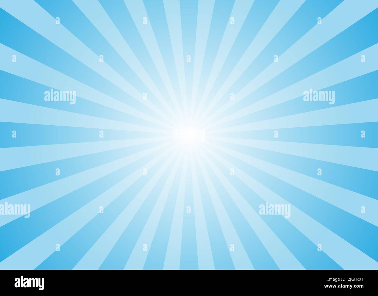 Sun Rays Vector Abstract Blue Sun Rays Background Vector Stock Vector