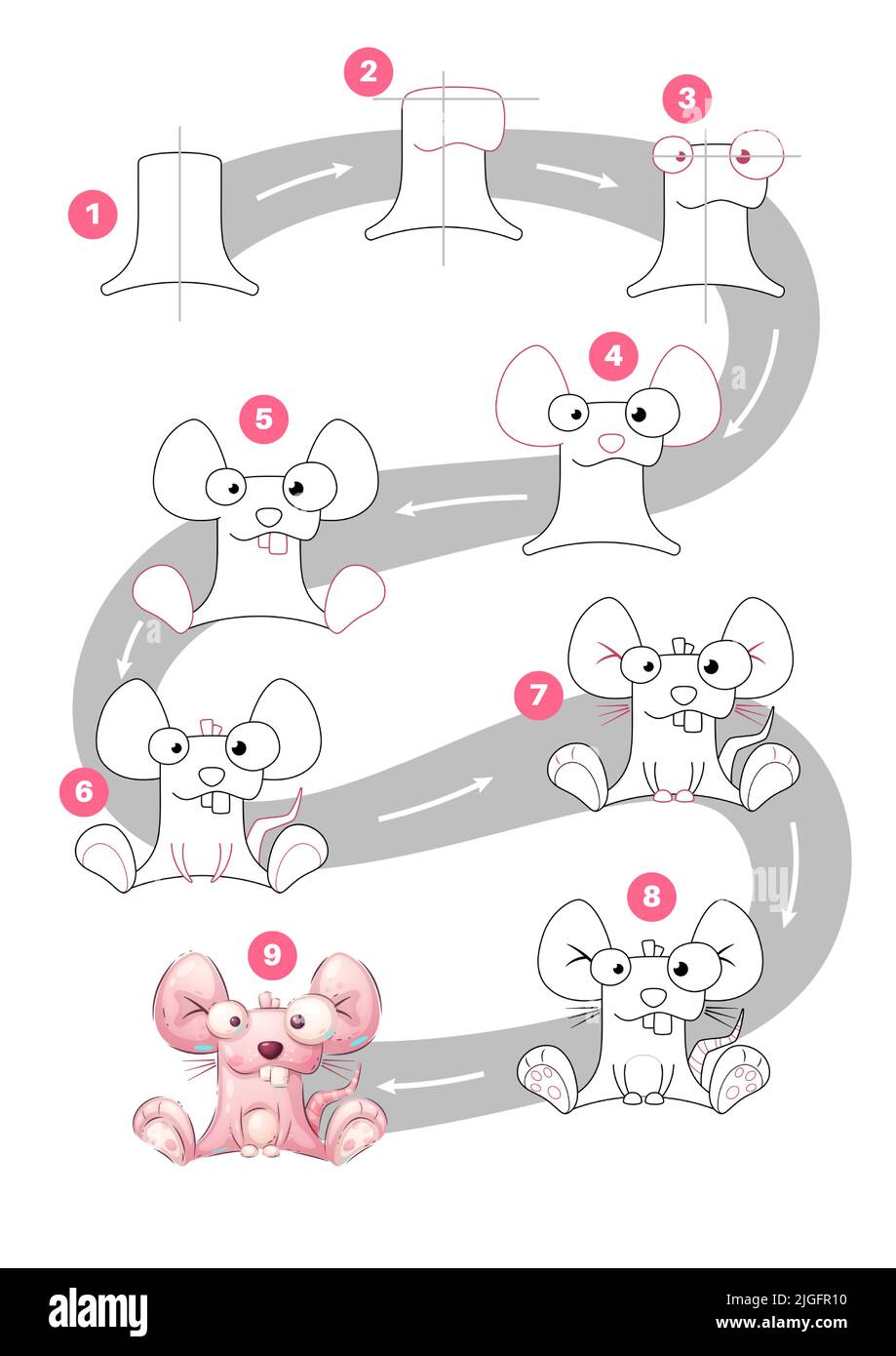 Mouse character drawing hi-res stock photography and images - Alamy