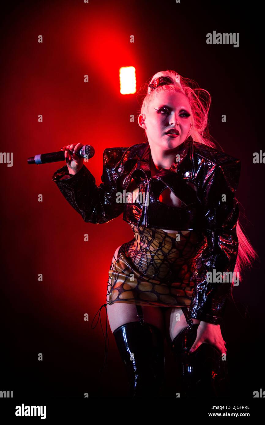 Roskilde, Denmark. 28th, June 2022. The Swedish singer COBRAH performs ...