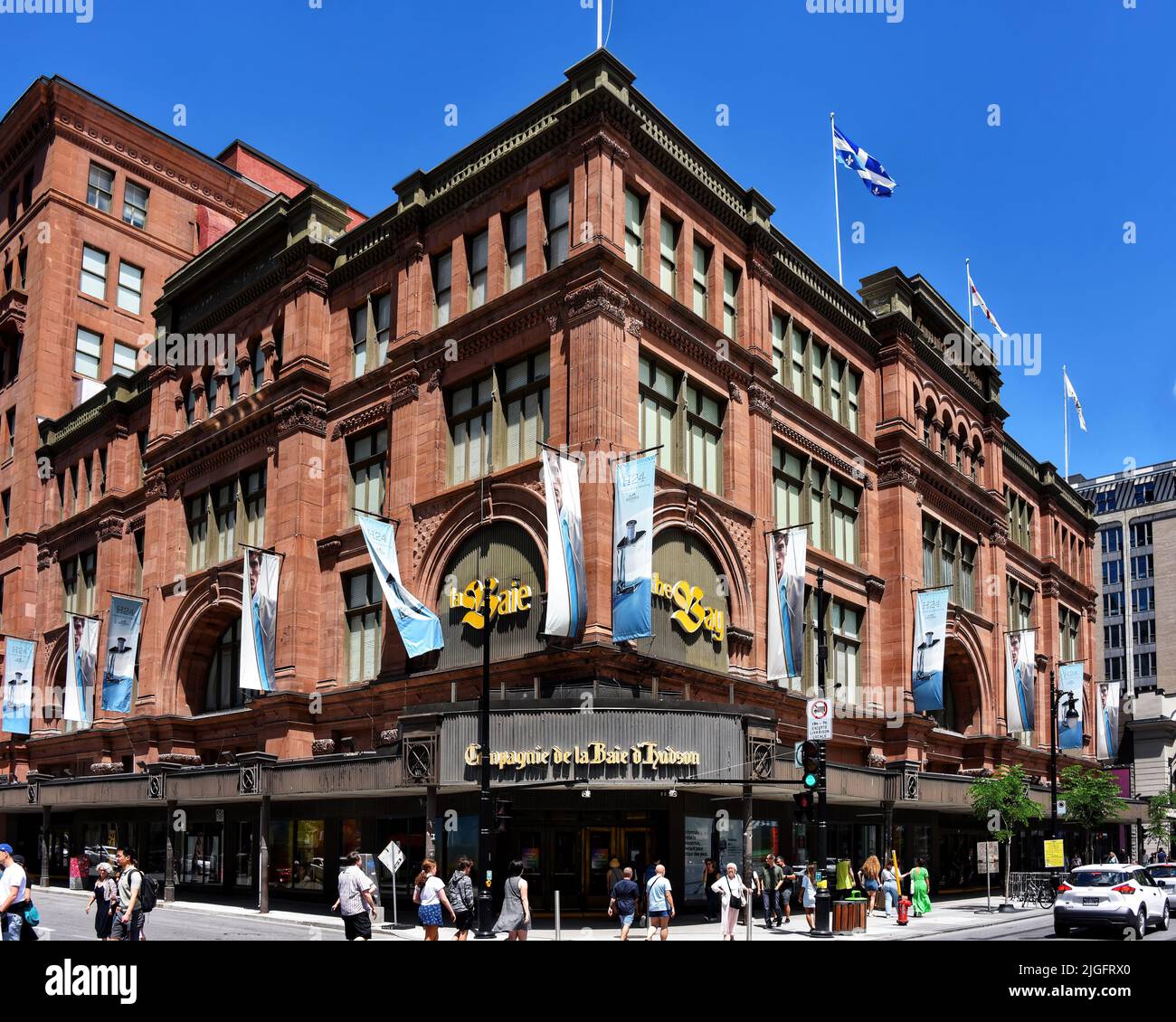 Montreal, Canada - July 3, 2022: Hudson’s Bay, aka The Bay, store on ...