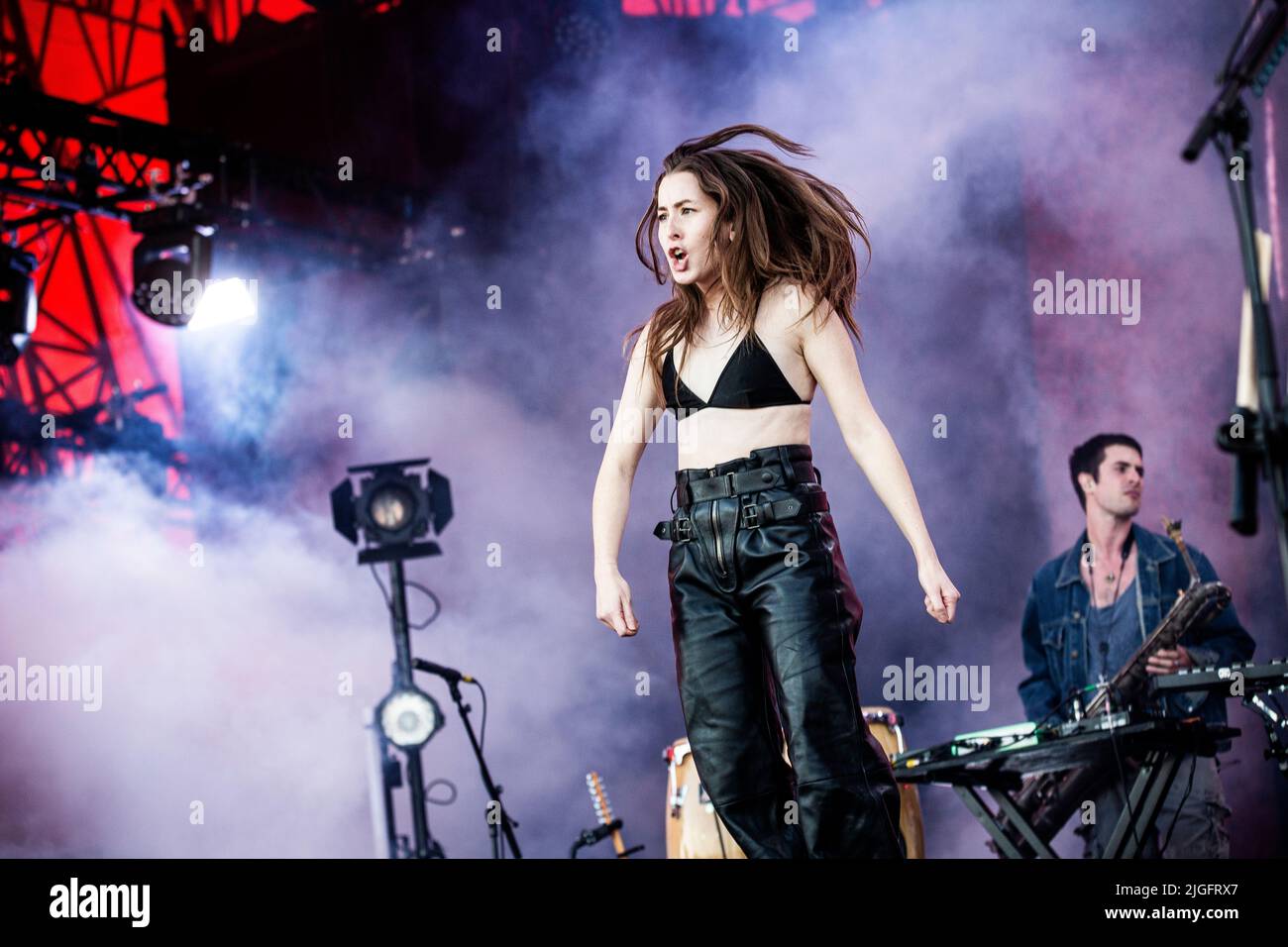 Roskilde, Denmark. 02nd, July 2022. The American pop rock band HAIM ...
