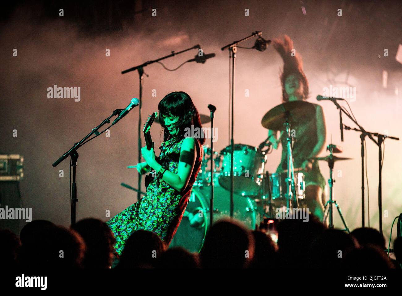 Roskilde, Denmark. 01st, July 2022. The Japanese punk rock band Otoboke ...
