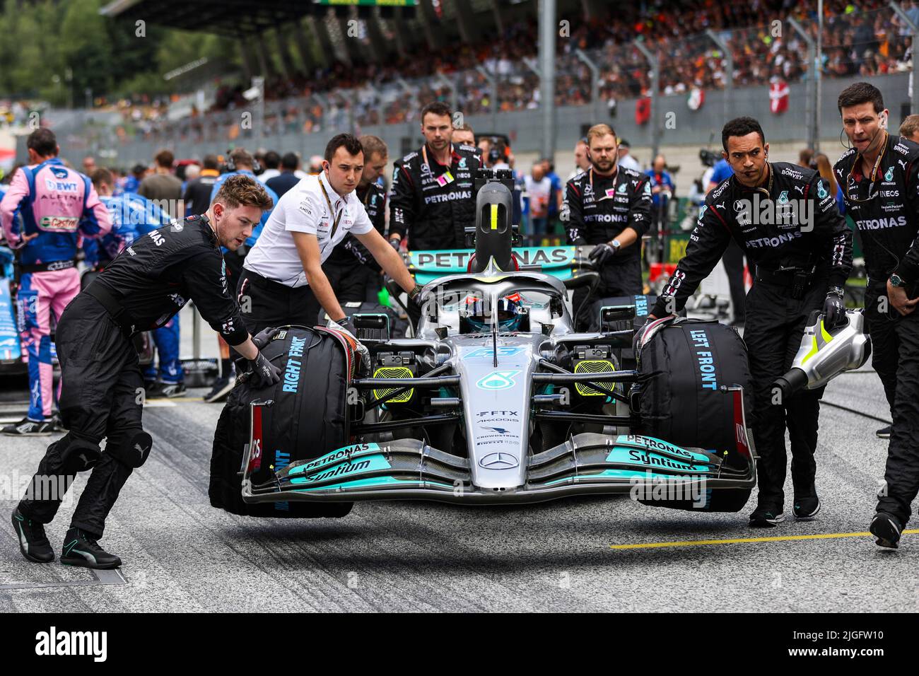 Spielberg, Austria. 10th July, 2022. #63 George Russell (GBR, Mercedes ...