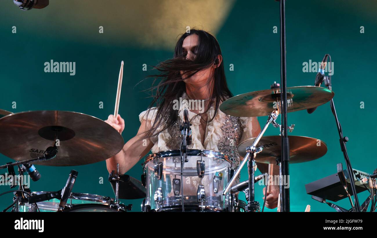Concert of Italian band "Maneskin" at Circo Massimo in Rome on 09.07. ...
