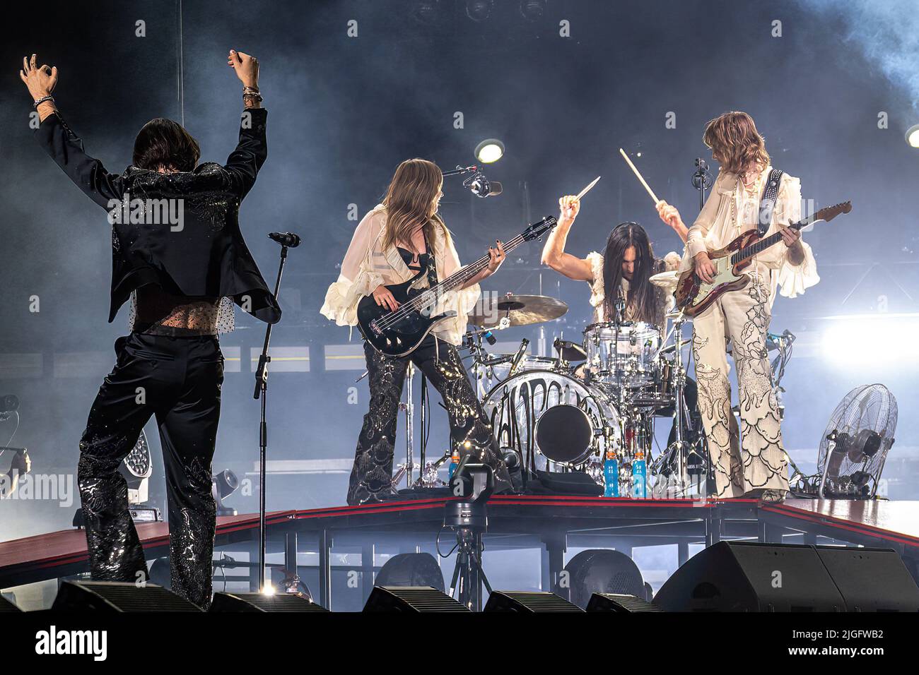 Concert of Italian band "Maneskin" at Circo Massimo in Rome on 09.07. ...