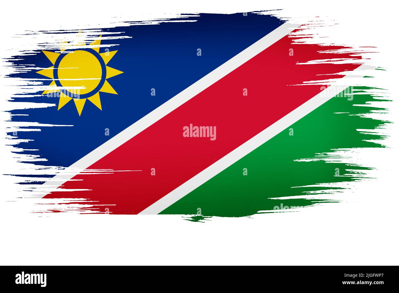 colorful hand-drawn brush strokes painted national country flag of ...