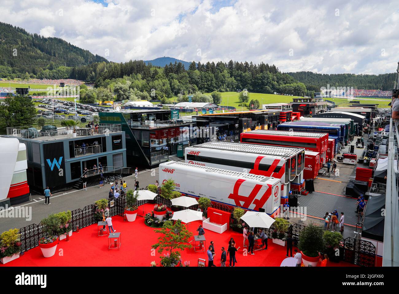 Spielberg, Austria. 10th July, 2022. F1 Paddock, F1 Grand Prix of ...