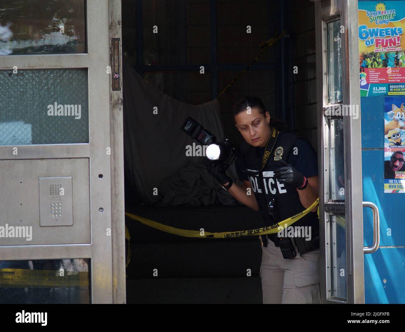 July 10, 2022, New York, New York, USA: July 10 2022 NEW YORK Person ...