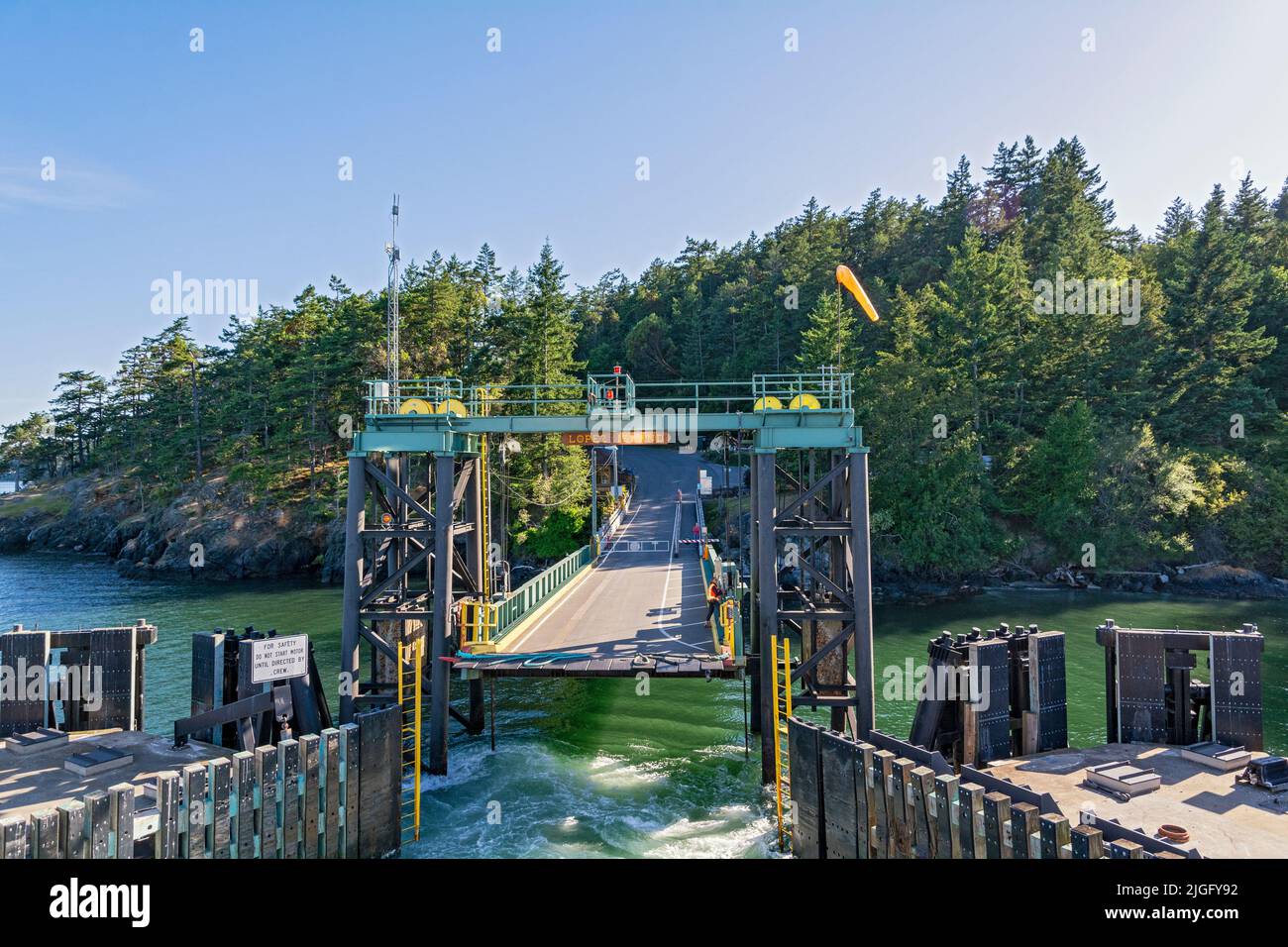Washington, San Juan Islands, Lopez Island ferry landing Stock Photo ...