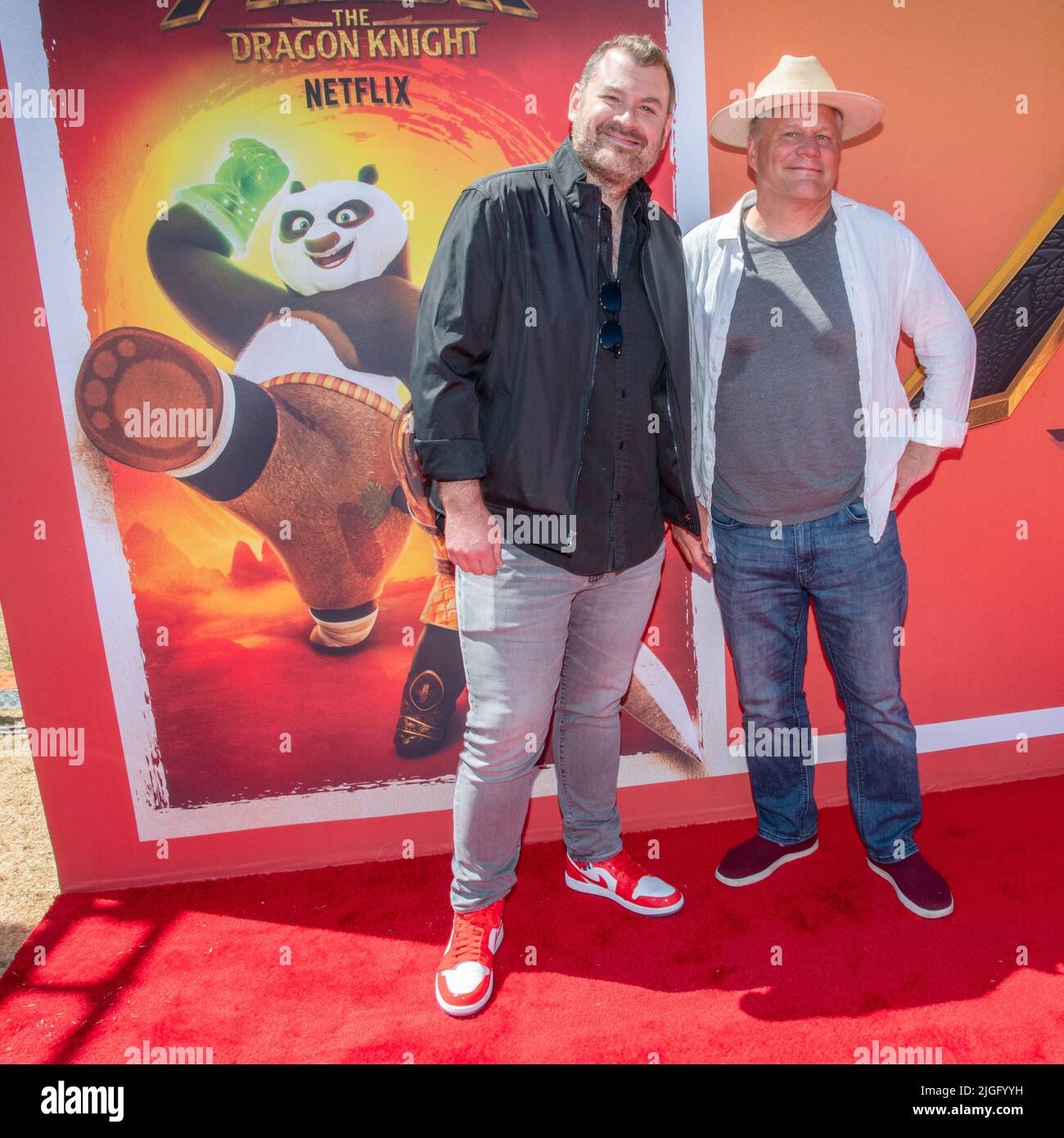 28 June 2022 - Los Angeles, California - Shaunt Nigoghossian and Peter Hastings. Netflix Family ...