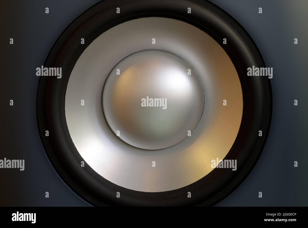Mid-Range Speaker Driver Closeup Stock Photo - Alamy