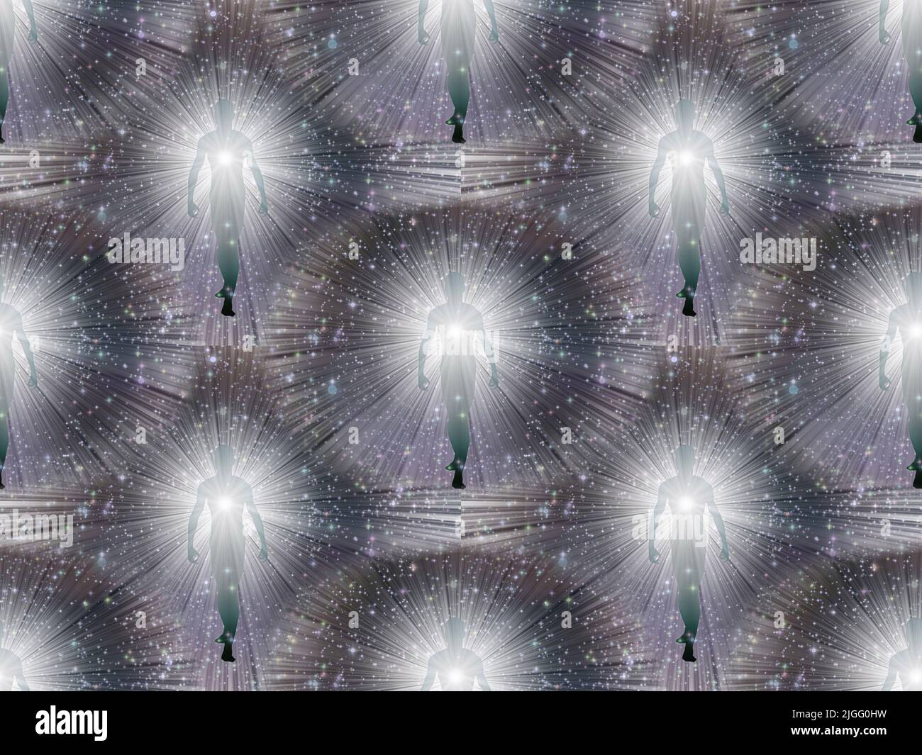 Human figure in light. 3D rendering Stock Photo - Alamy