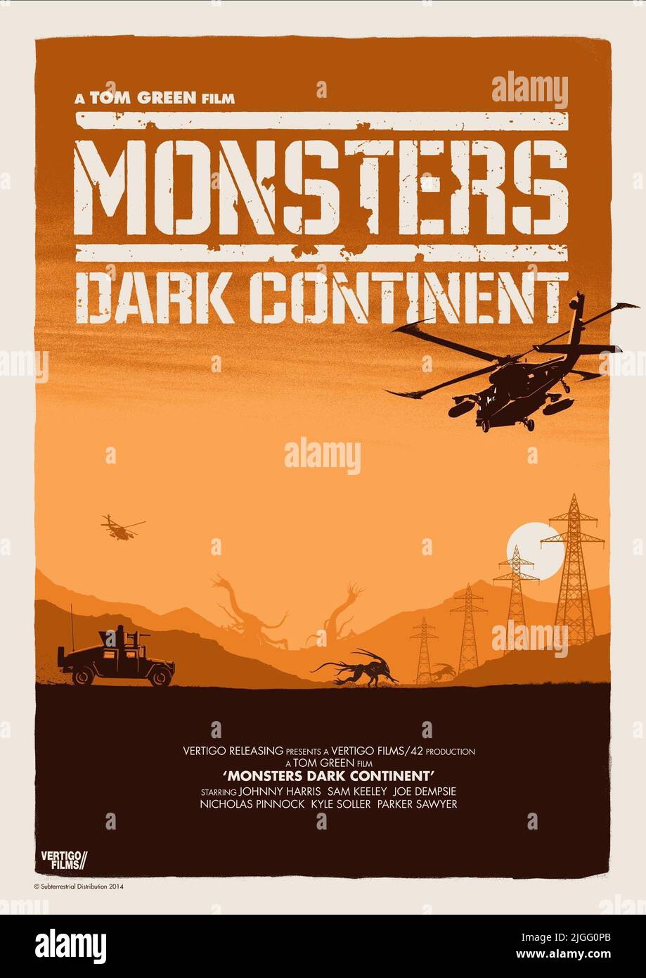 MOVIE POSTER, MONSTERS: DARK CONTINENT, 2014 Stock Photo - Alamy