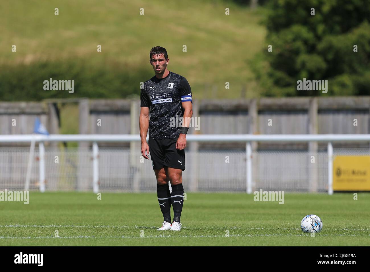 PENRITH, UK. JUL 9TH Barrow's Niall Canavan uring the Pre-season ...