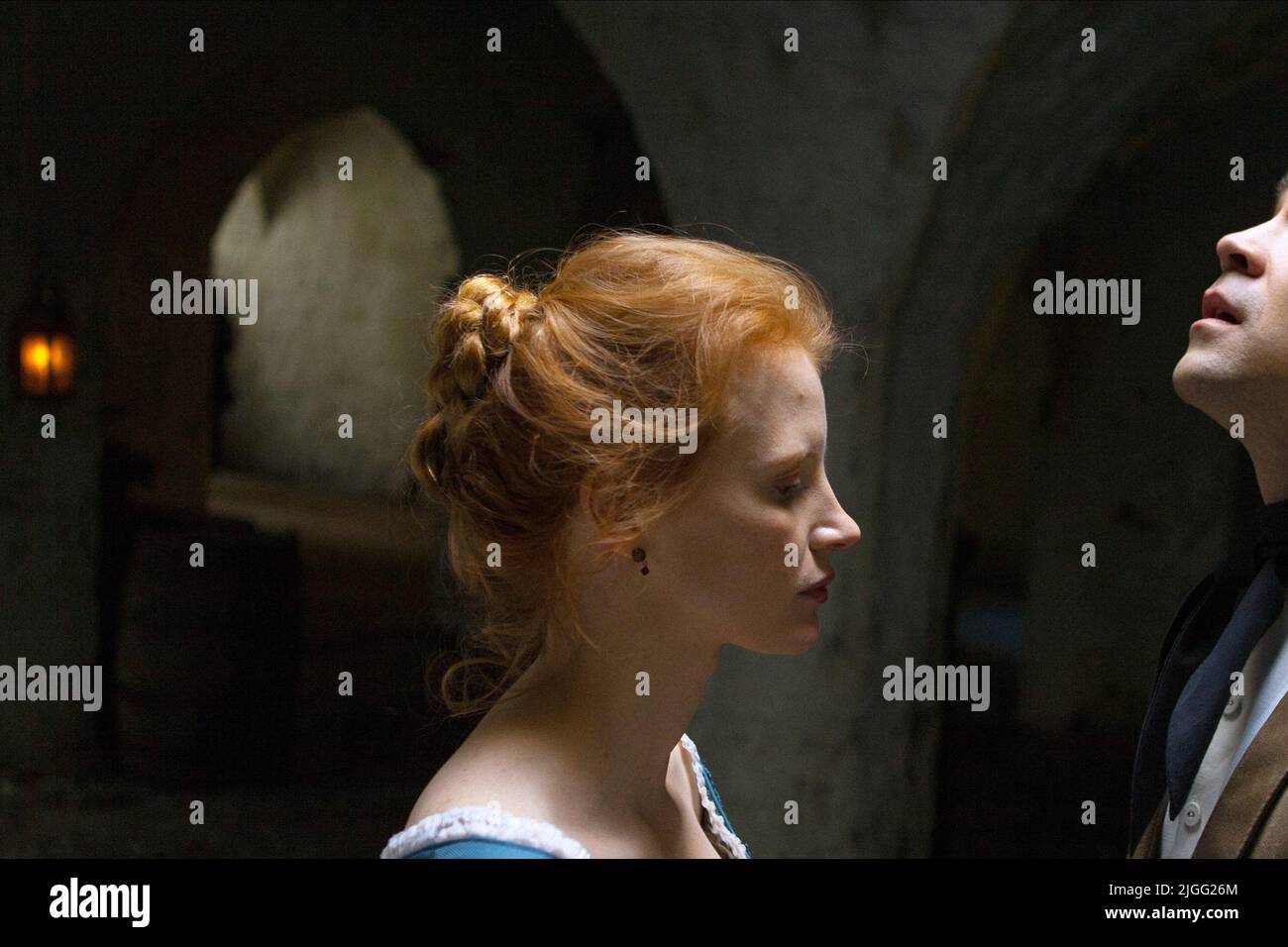 JESSICA CHASTAIN, COLIN FARRELL, MISS JULIE, 2014 Stock Photo - Alamy