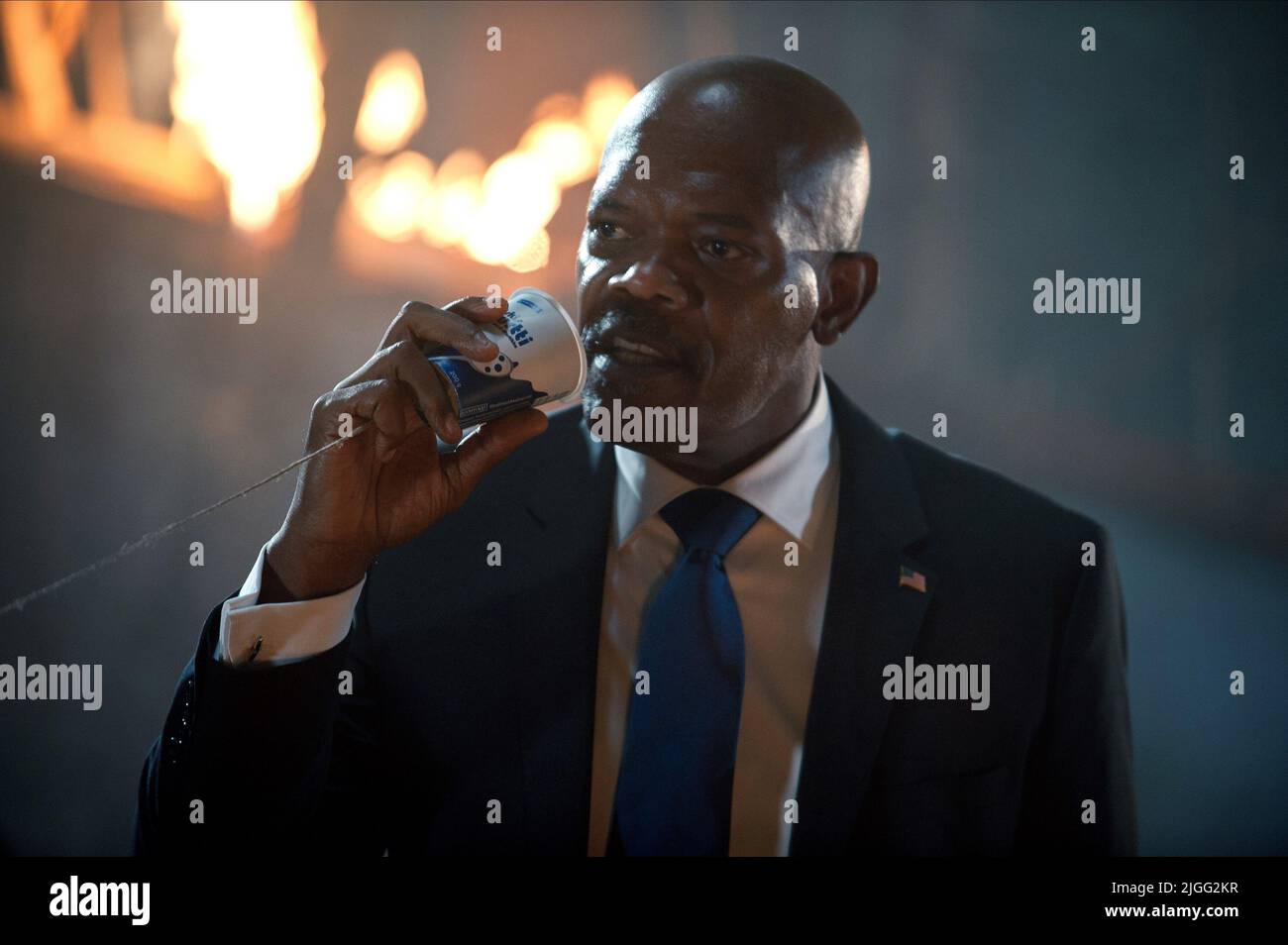 Samuel jackson bald hi-res stock photography and images - Alamy