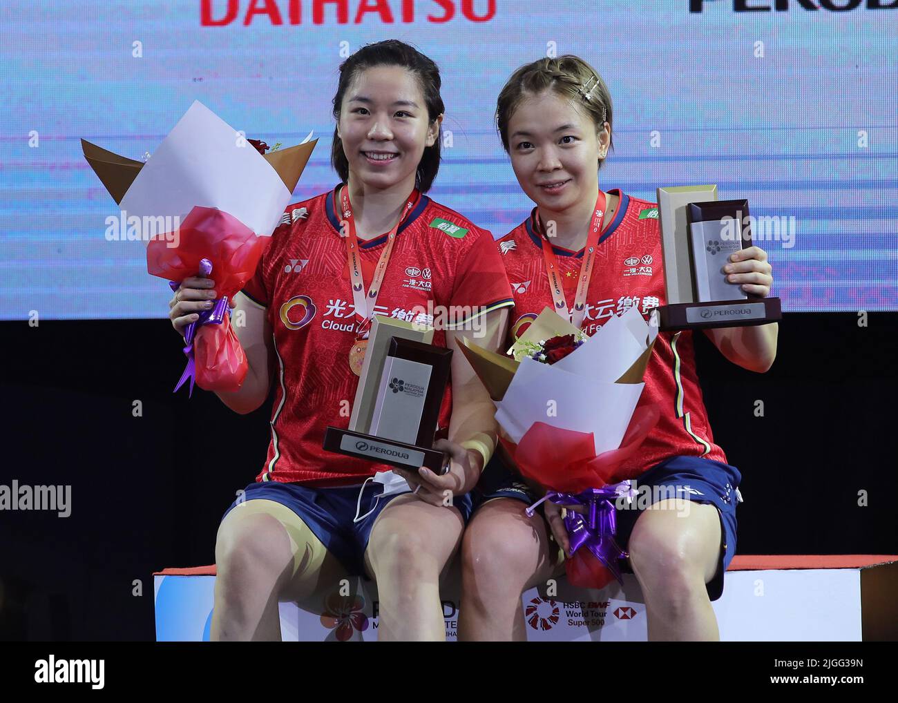 Kuala Lumpur, Malaysia. 10th July, 2022. (L-R) Jia Yi Fan and Chin Qing ...