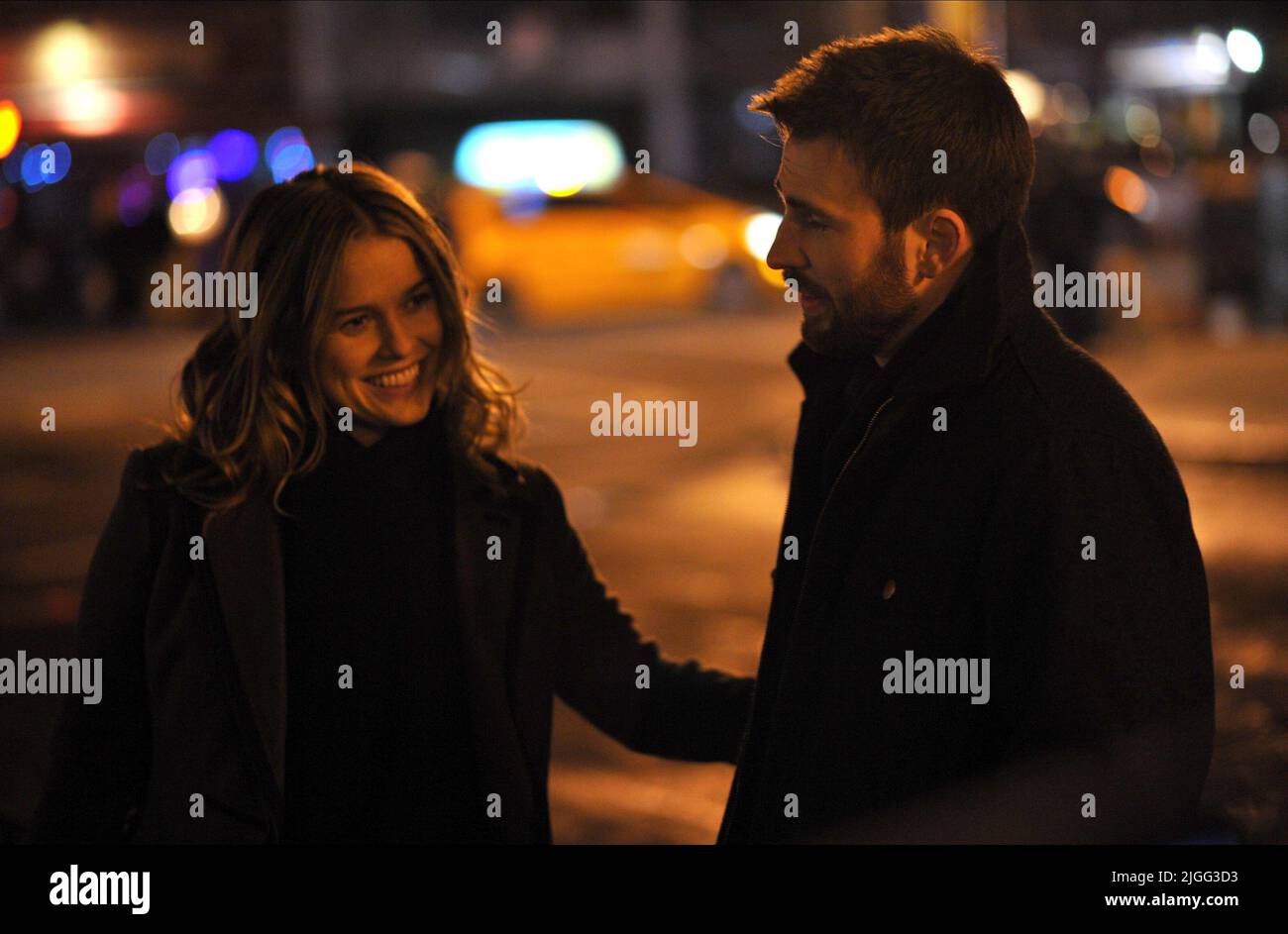 ALICE EVE, CHRIS EVANS, BEFORE WE GO, 2014 Stock Photo - Alamy