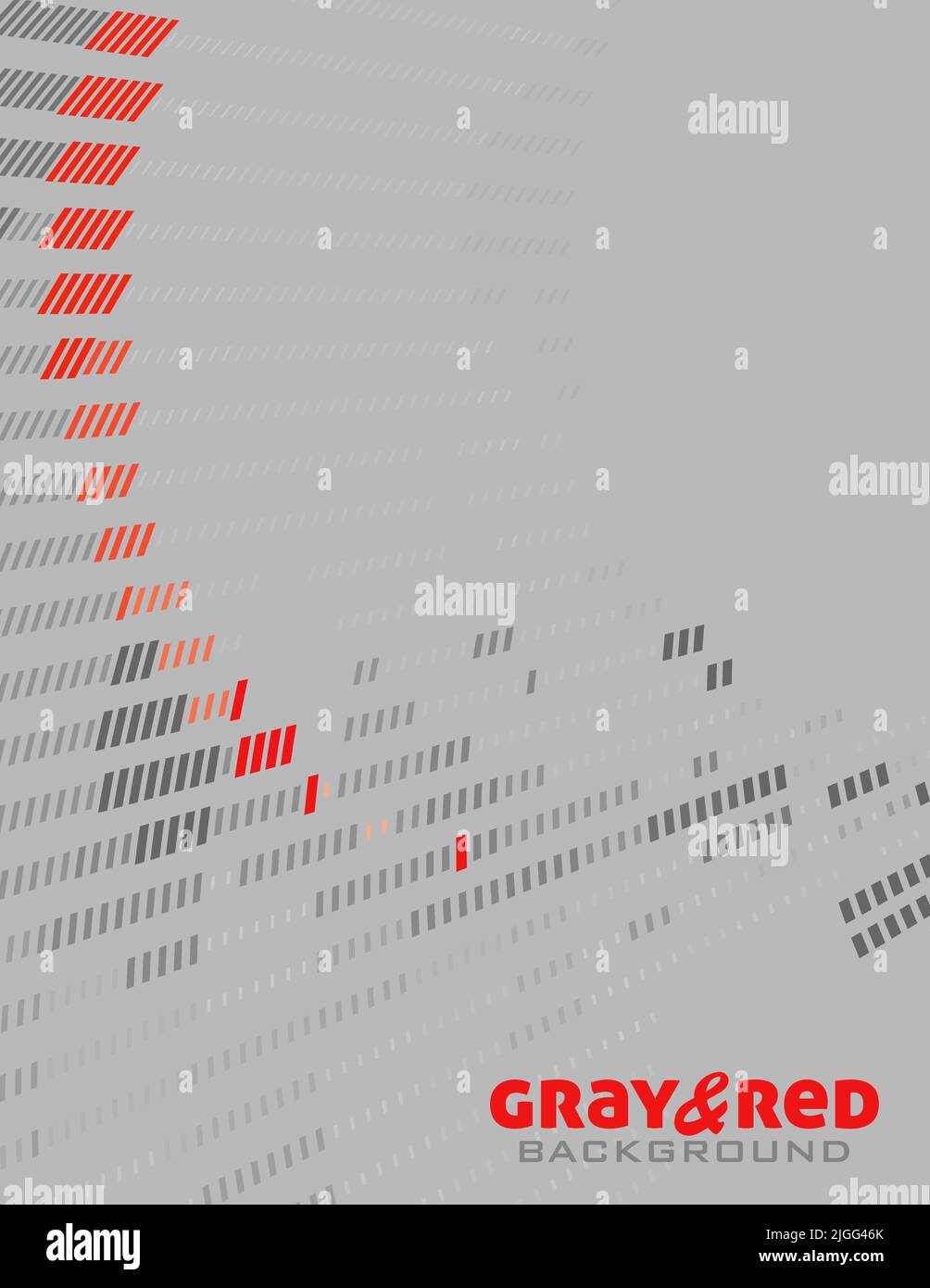 Abstract grey and red background. Simple vertical vector graphic patern ...
