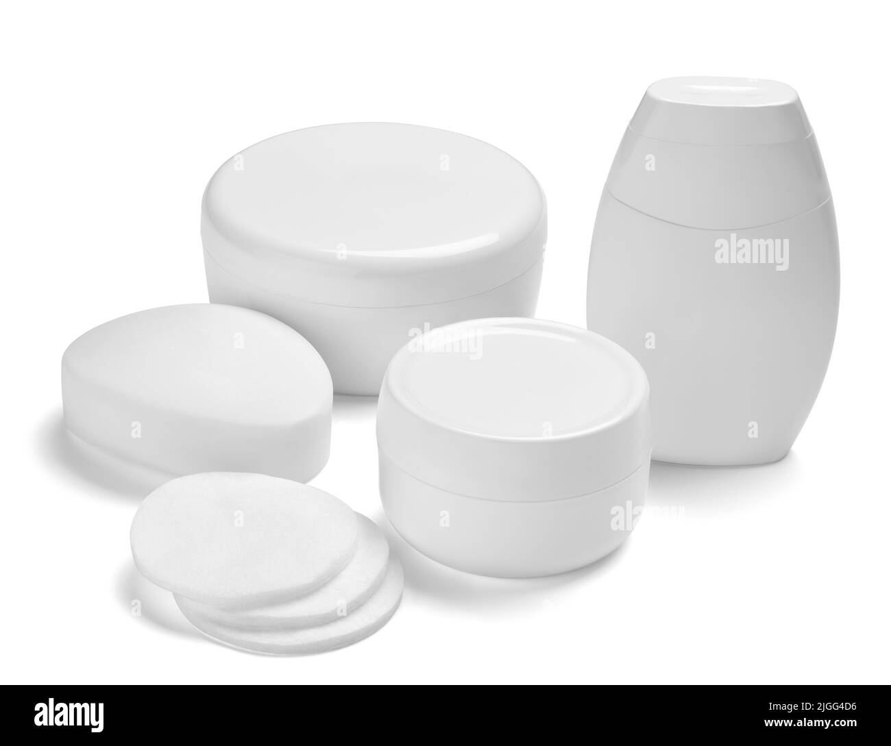 white cream container jar beauty moisturizer tube soap Stock Photo - Alamy