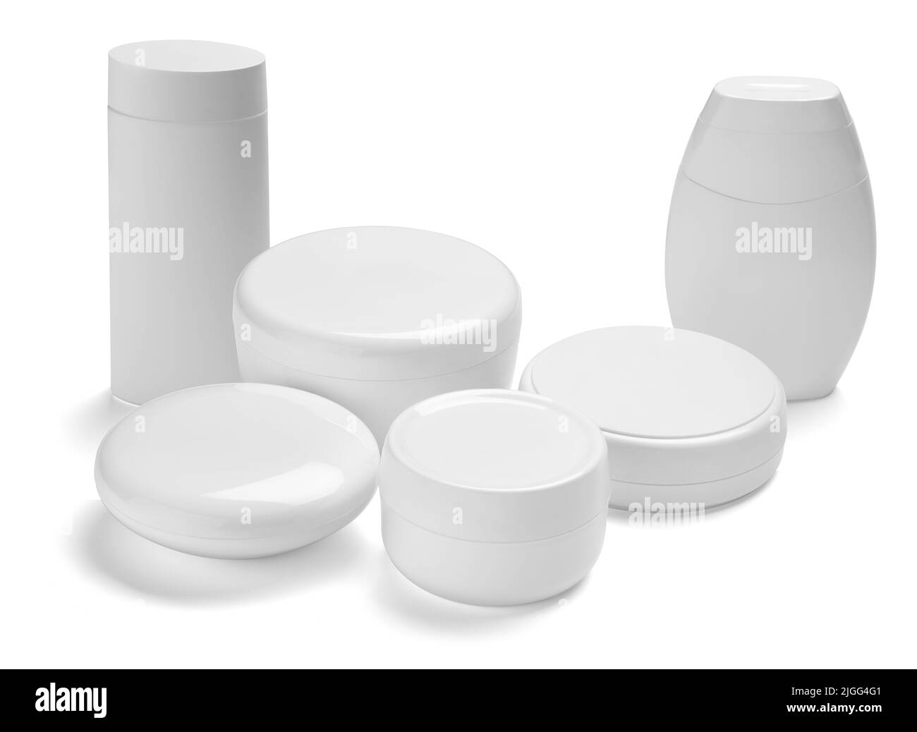 white cream container jar beauty moisturizer tube soap Stock Photo - Alamy