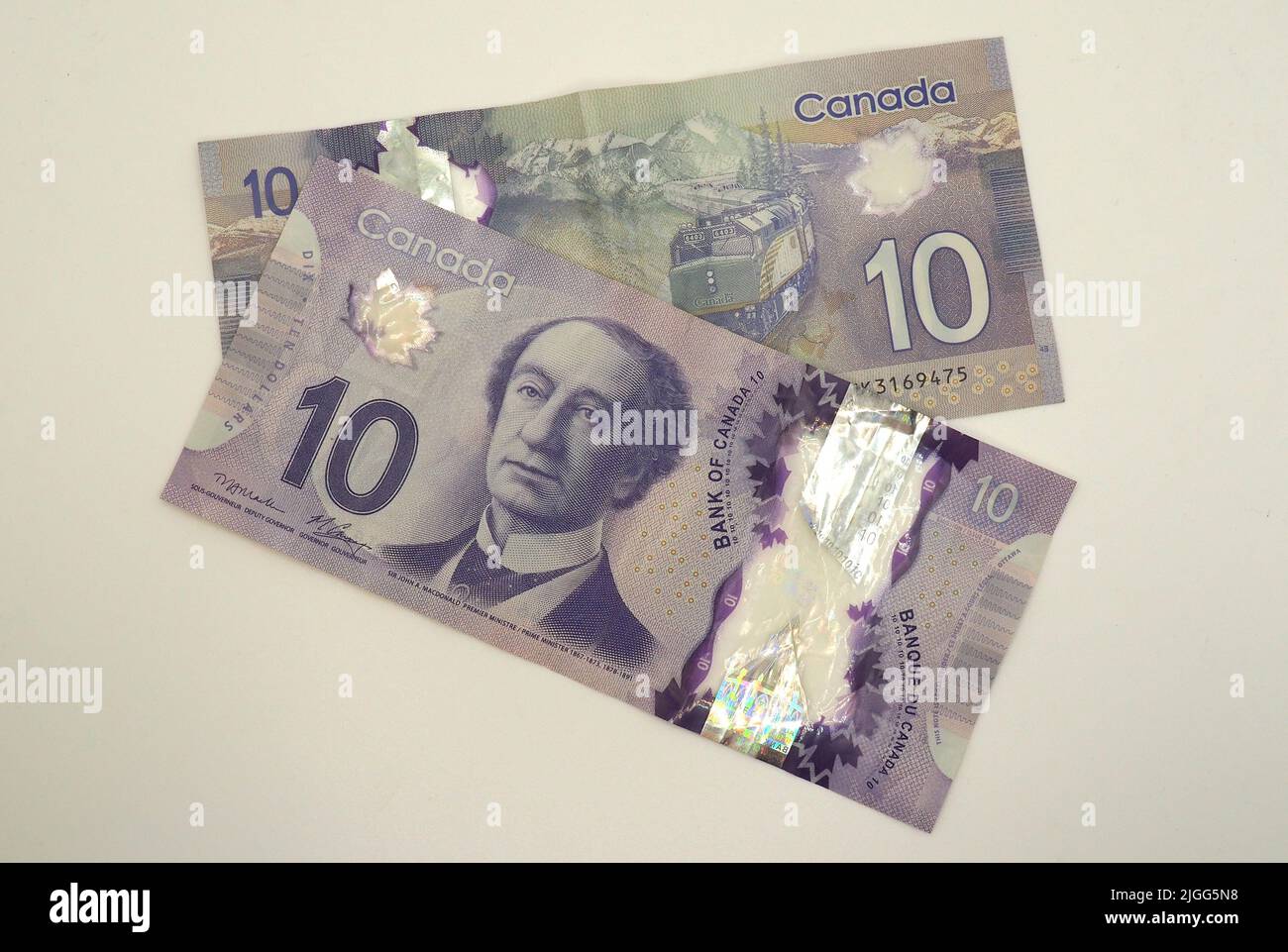 Canadian 10 dollar banknote hi-res stock photography and images - Alamy