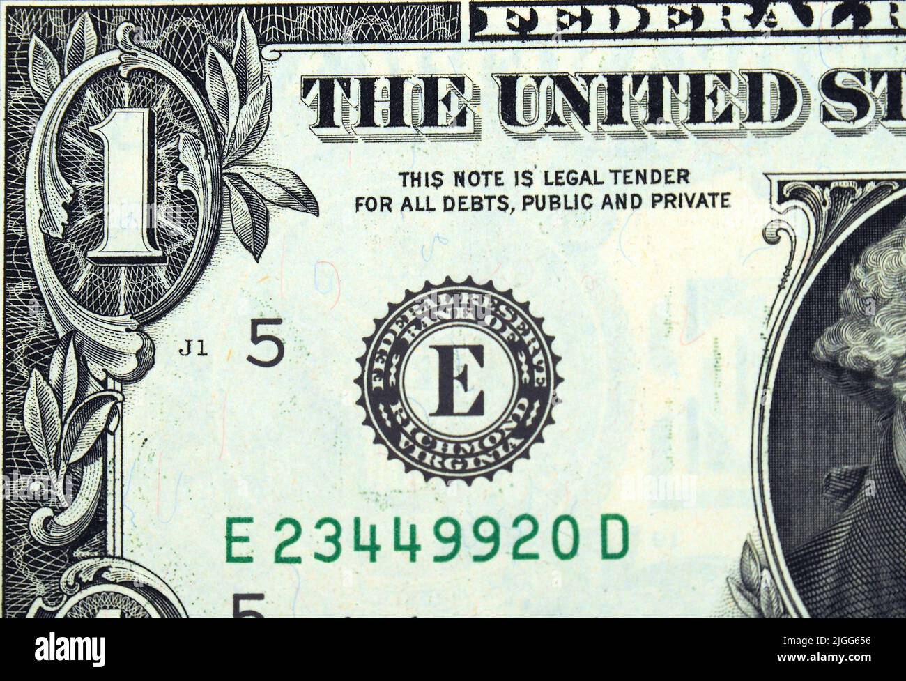 1 usd banknote hi-res stock photography and images - Alamy