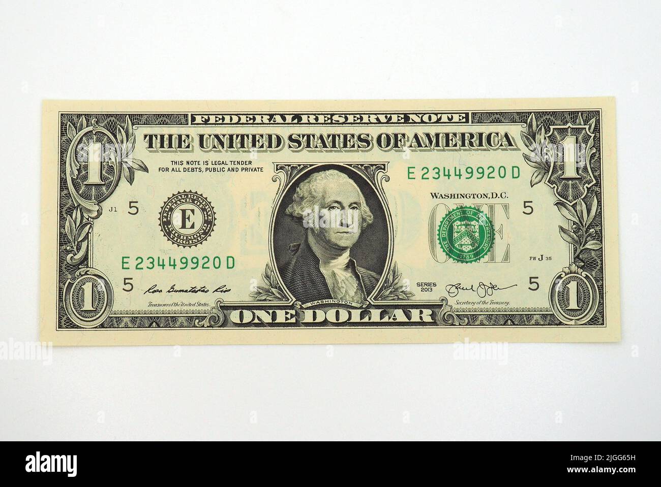 1 usd banknote hi-res stock photography and images - Alamy