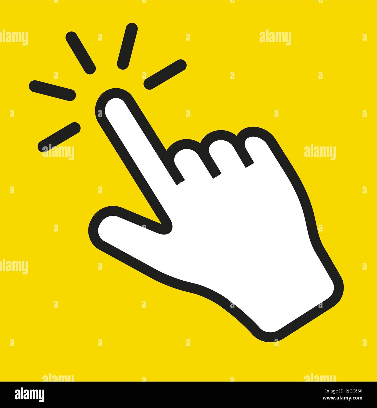 Touch screen finger tap gesture vector icon Stock Vector Image & Art ...