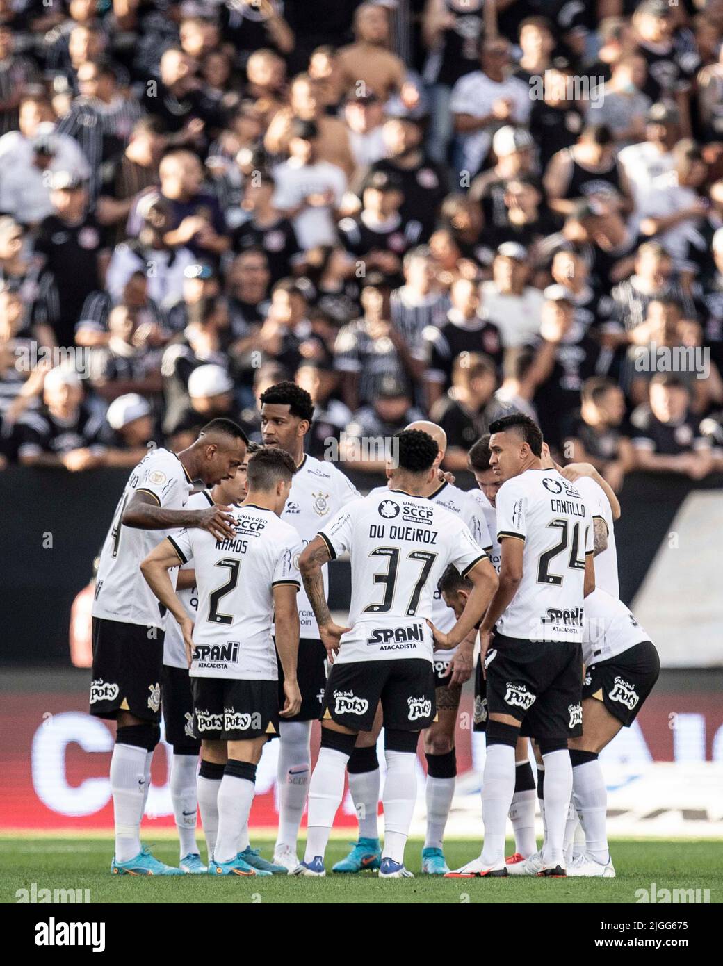 SÃO PAULO, SP - 10.07.2022: CORINTHIANS X FLAMENGO - Corinthians team ...
