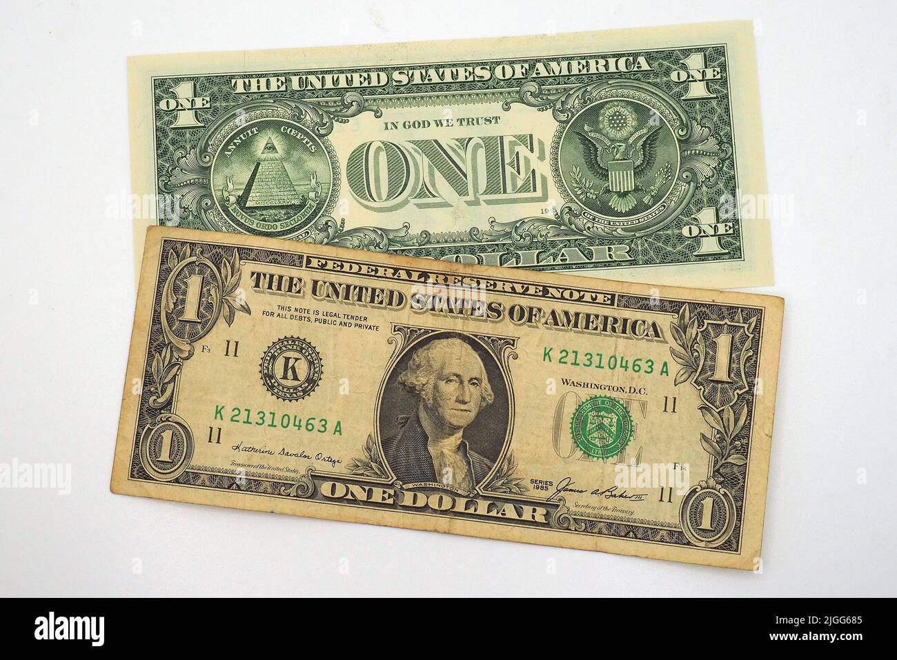 One dollar banknote (George Washington), United States dollar, USD ...