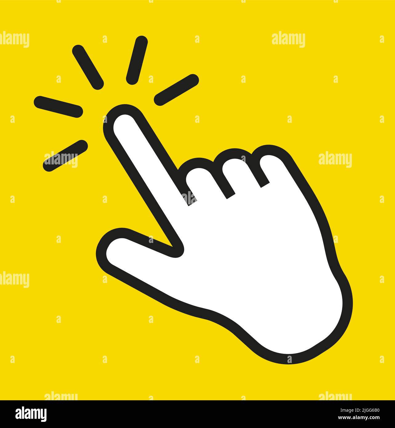 Touch screen finger tap gesture vector icon Stock Vector Image & Art ...