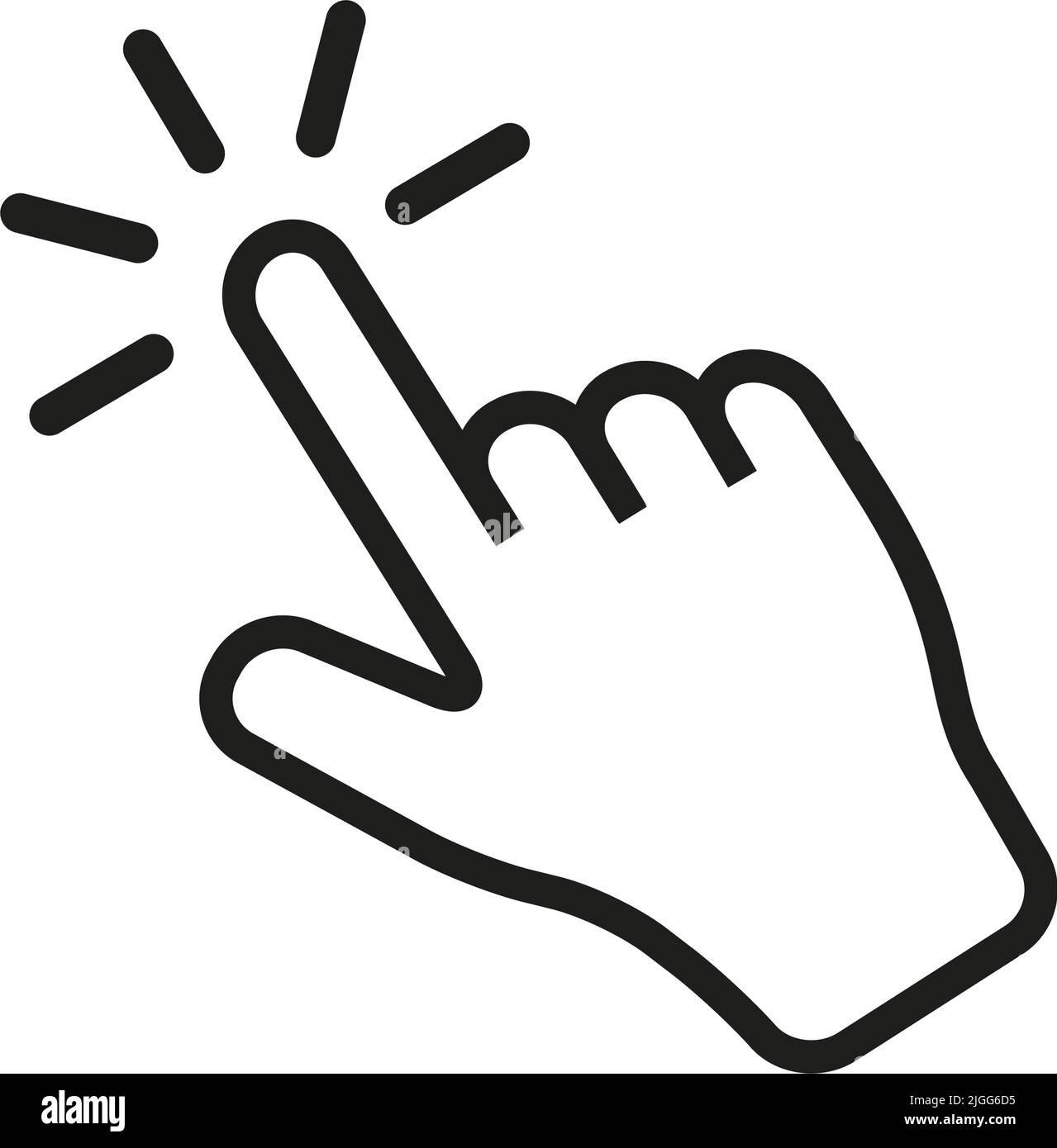 Touch screen finger tap gesture vector icon Stock Vector Image & Art ...