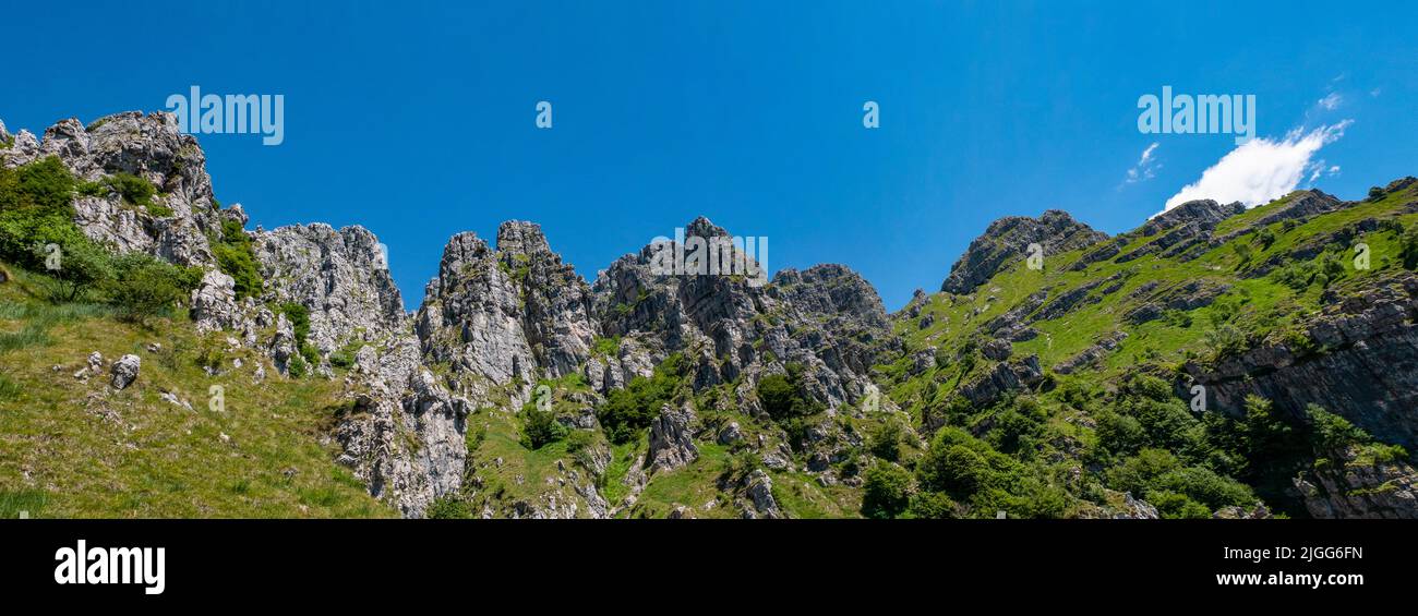 Landscape of mount Resegone in the alps of Lake Como Stock Photo - Alamy