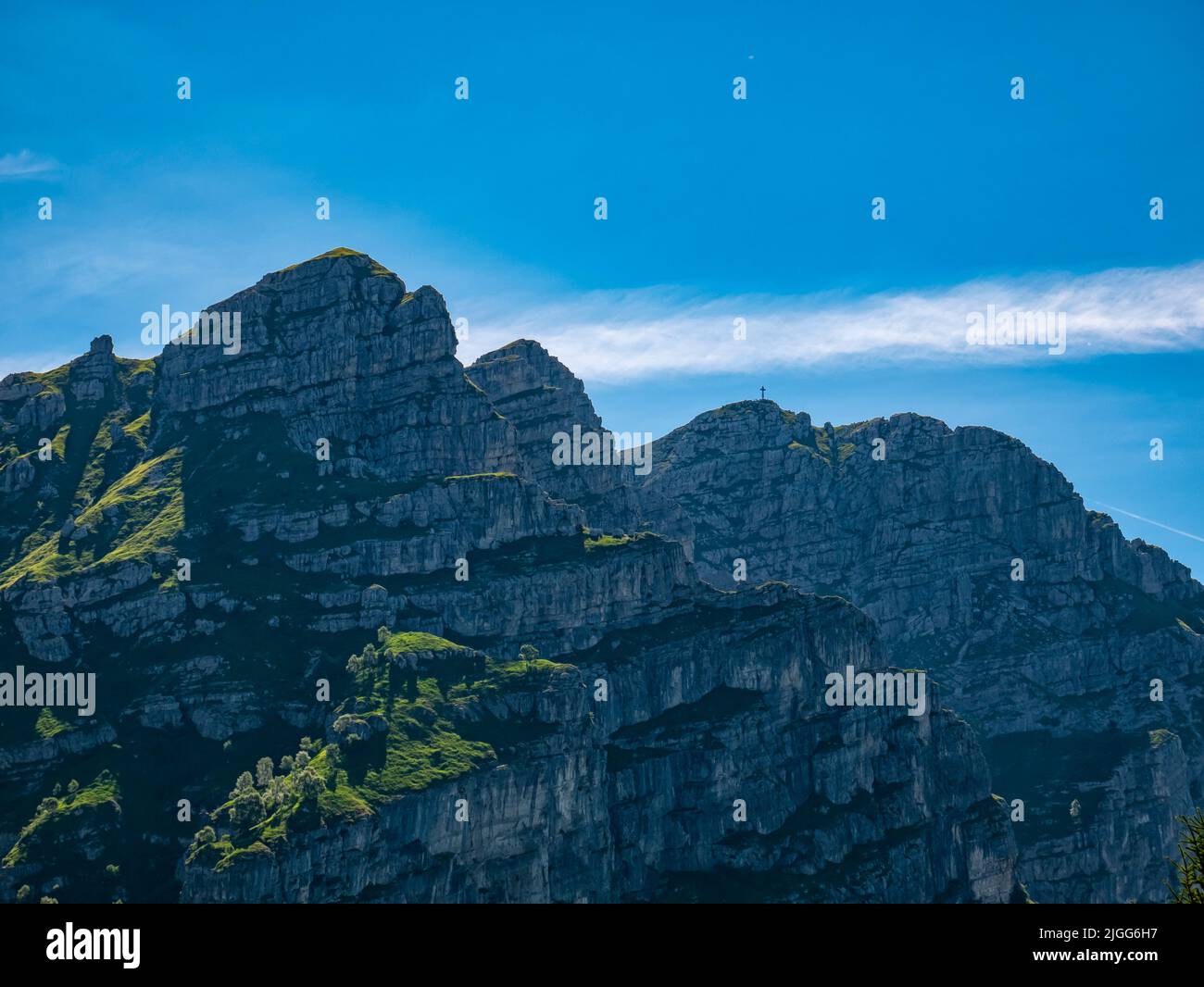 Landscape of mount Resegone in the alps of Lake Como Stock Photo - Alamy