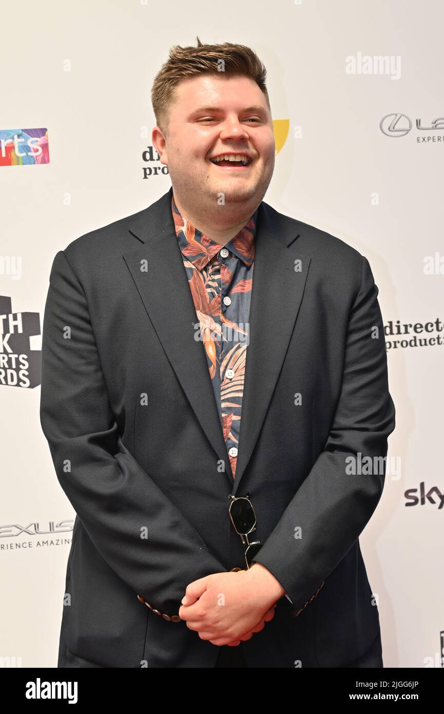 Samuel Creasey attends The South Bank Sky Arts Awards 2022 at The Savoy ...