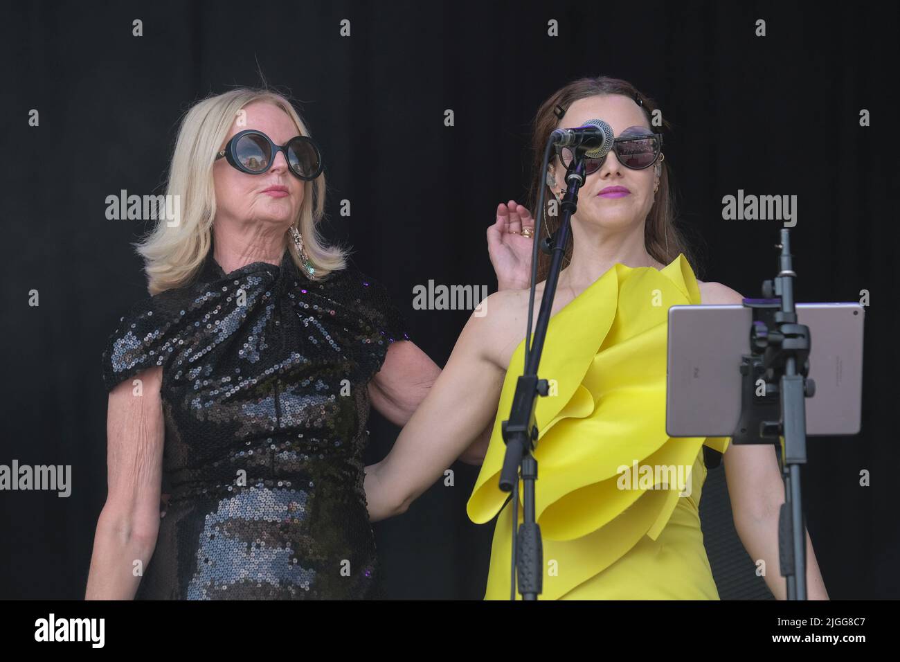 Scottish new wave post punk singer songwriter and actor Clare Grogan (L ...