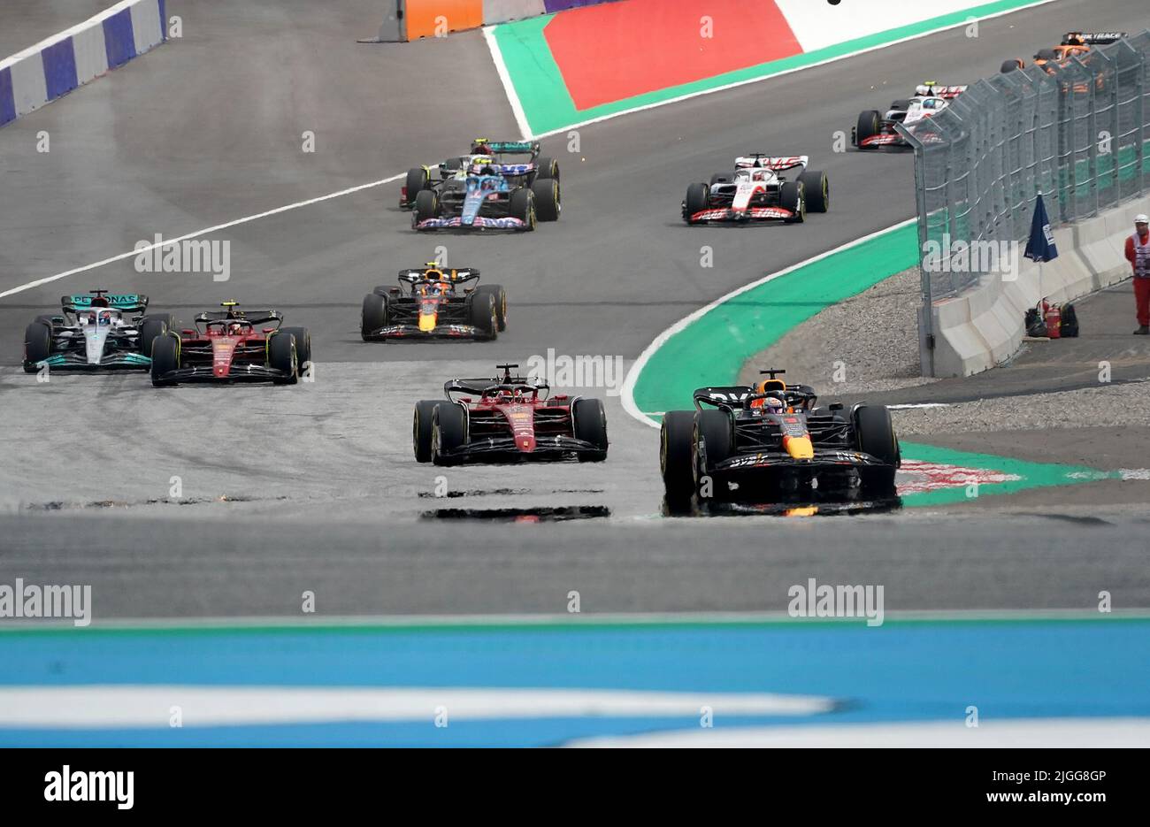 Red Bull Ring, Spielberg, Austria, July 10, 2022, Rennstart: Max ...