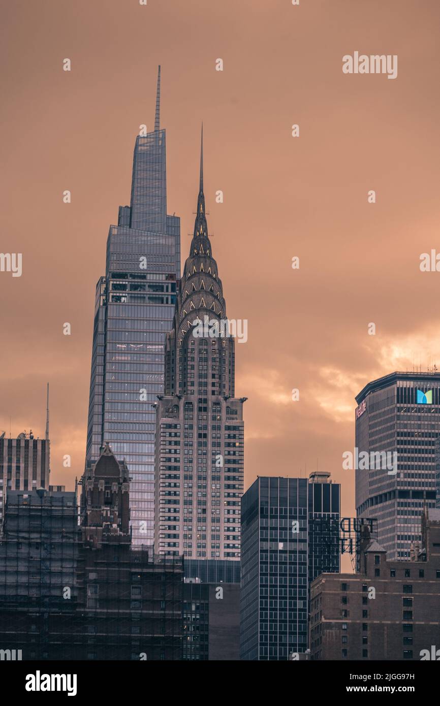 Crysler building lights on hi-res stock photography and images - Alamy