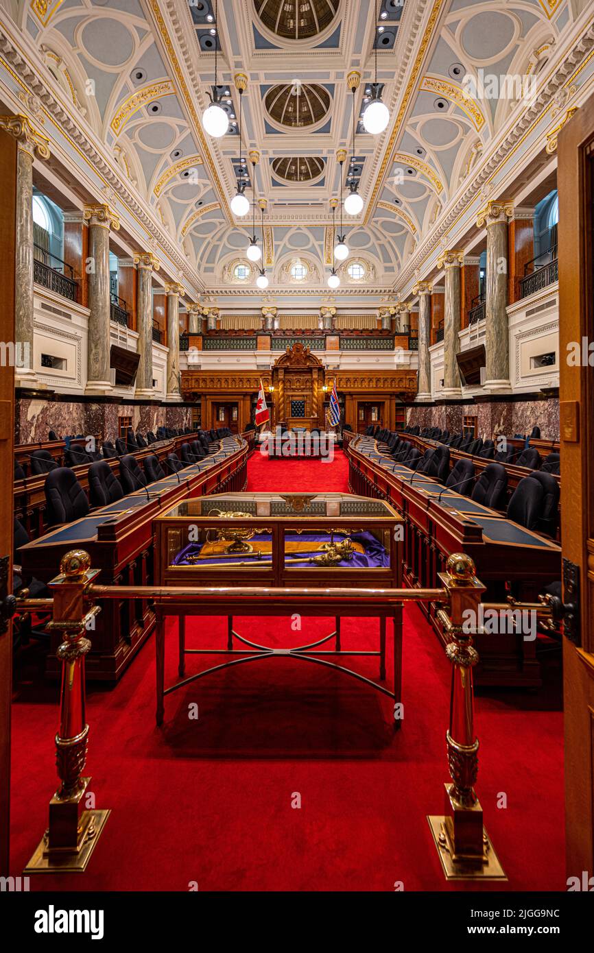 British Columbia Parliament room in Victoria, Canada Stock Photo - Alamy